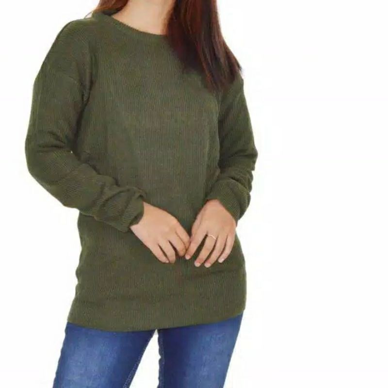 Jual ATASAN RAJUT HALUS - BOXY SWEATER PREMIUM JUMBO BAJU RAJUT | Shopee Indonesia