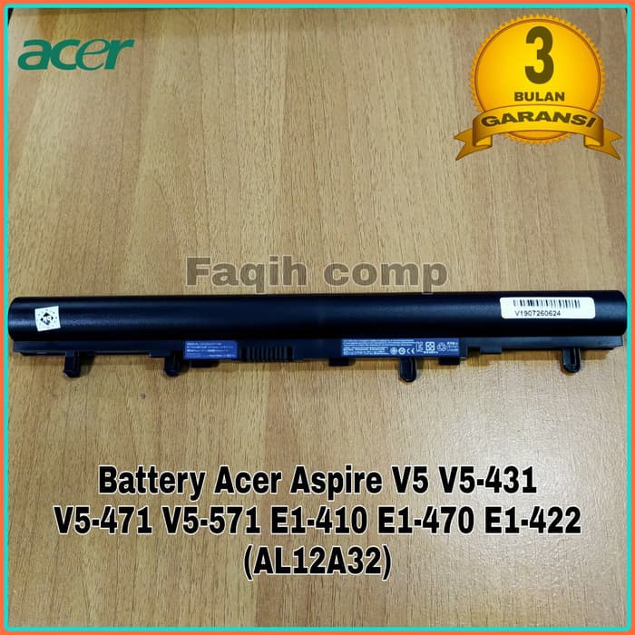 Jual Baterai Original Laptop Acer Aspire V5 V5-471 V5-471G V5-471P AL12A32 | Shopee Indonesia