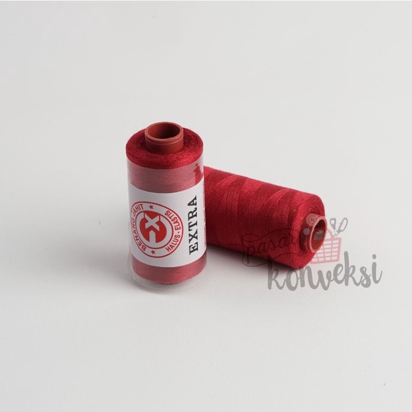 Jual Benang EXTRA Merah Ati/ Maroon 111 | Shopee Indonesia