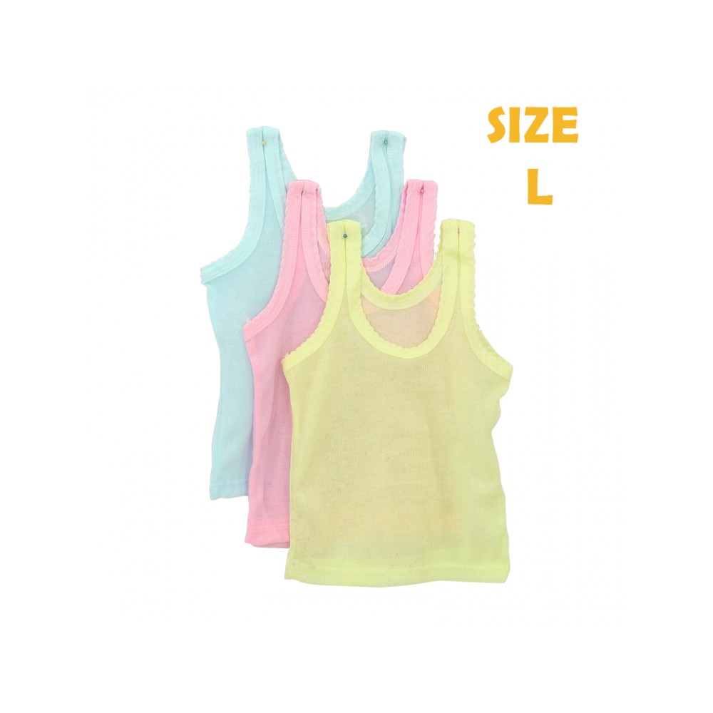 Jual Kaos Singlet / Kaos Kutang Bayi Warna Warni Polos (Size L) - 0127 | Shopee Indonesia