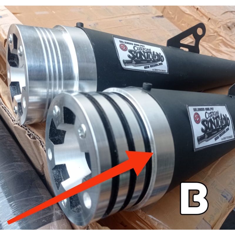 Jual knalpot custom japstyle caferacer bratstyle bober w175 scorpio ...