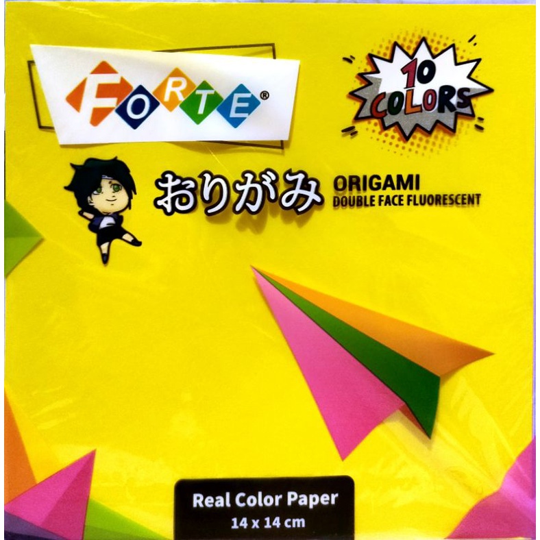 Jual Kertas Origami Forte "Double Face" 14x14 cm (20 lembar) | Shopee ...