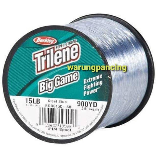 Jual LINE MONO BERKLEY TRILENE BIG GAME (Color WHITE CLEAR) | Shopee ...