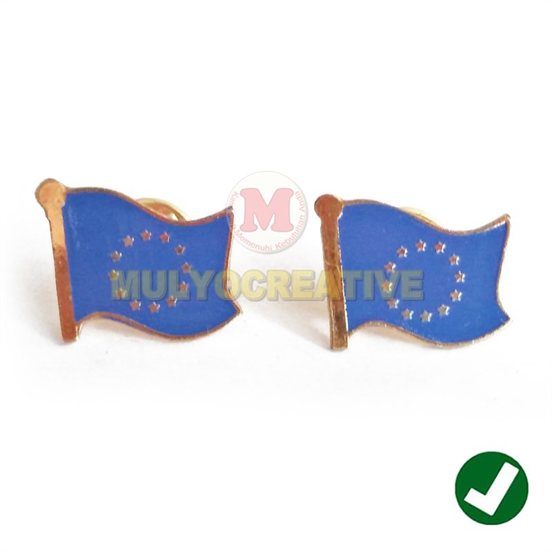 Jual Pin Bendera Negara Uni Eropa Pin Flag Uni Eropa Flag Pin Murah ...