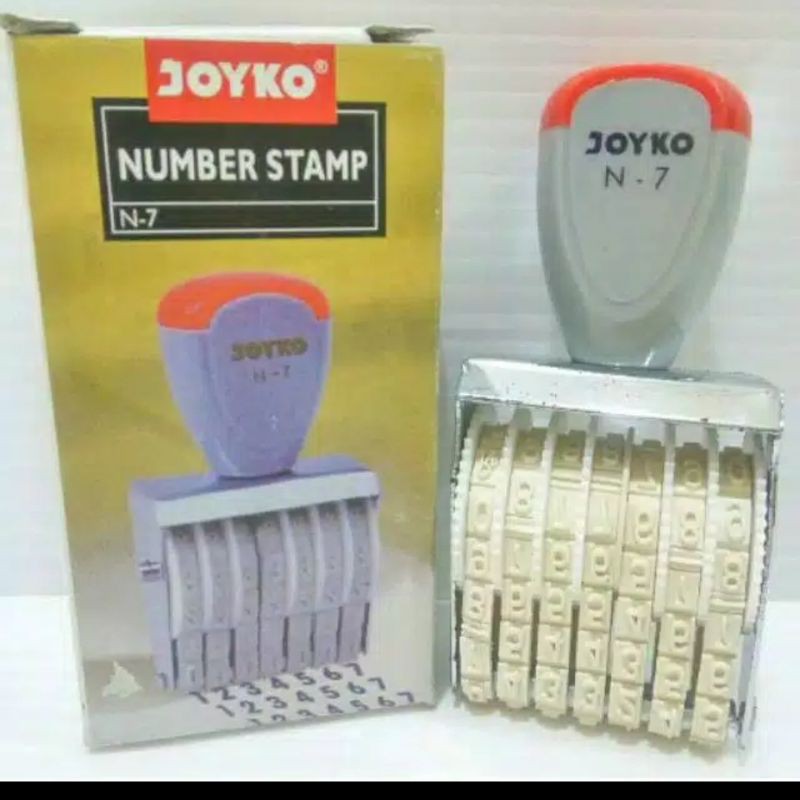 Jual Stempel Nomerator Angka/Numberingo Number Stamp JOYKO N-7 (7 ...