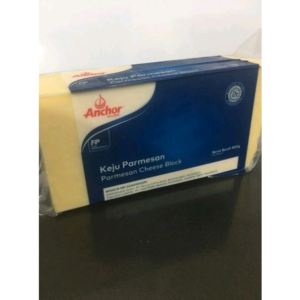 Jual Keju Parmesan Anchor blok kemasan 400gr | Shopee Indonesia