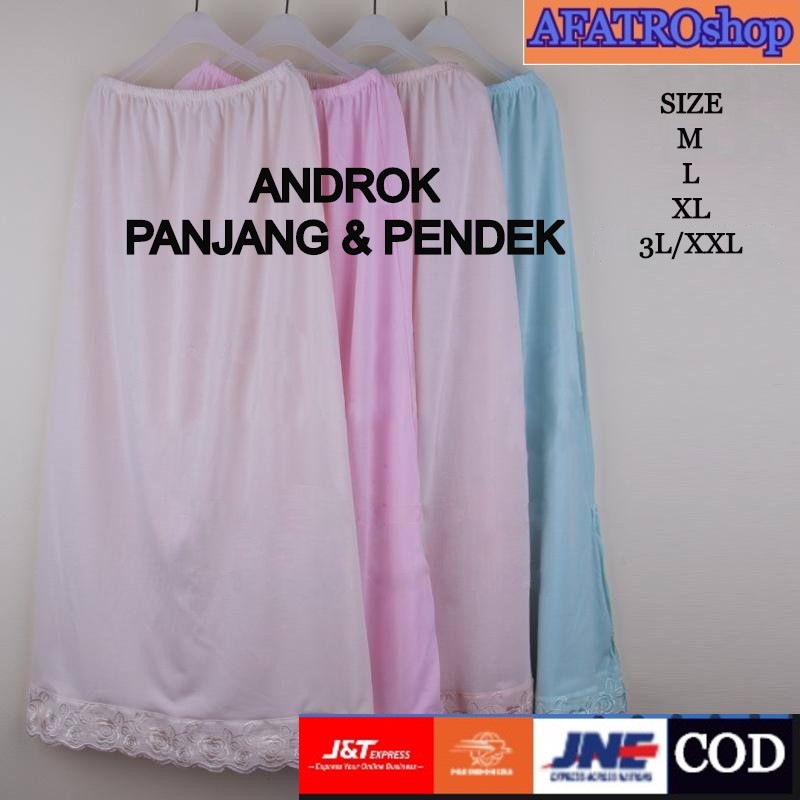 Jual ANDROK ROK DAN ANDROK CELANA DALAMAN WANITA MEKSI UKURAN PANJANG DAN PENDEK | Shopee Indonesia