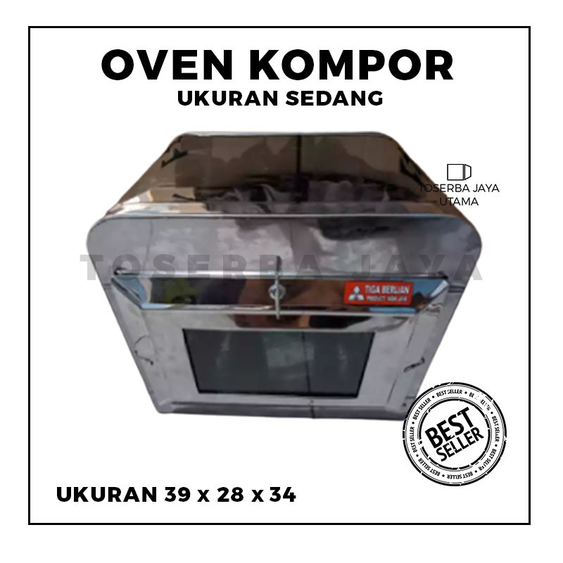 Jual - OVEN KOMPOR UKURAN SEDANG - OVEN TANGKRING STAINLESS UKURAN ...