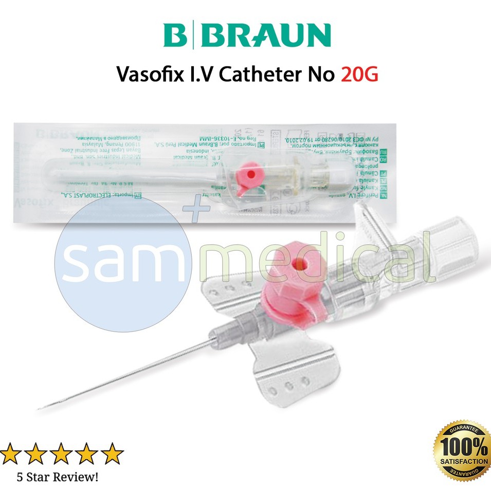 Jual B Braun Vasofix I.V Catheter No 20G | Shopee Indonesia