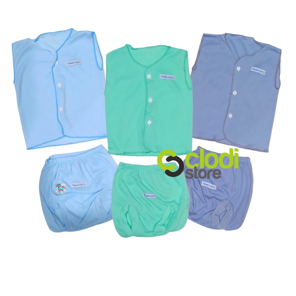 Jual 6 pcs / 3 Set Setelan Baju Bayi Baru Lahir Lengan Pendek Katun ...