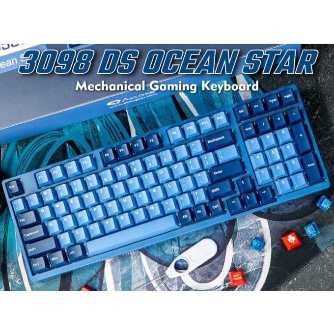 Jual Akko Ocean Star 3098 Ds Mechanical Gaming Keyboard - Blue Switch ...
