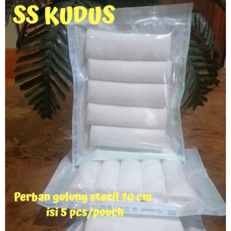 Jual Perban kasa gulung Steril 10cm isi 5pcs | Shopee Indonesia