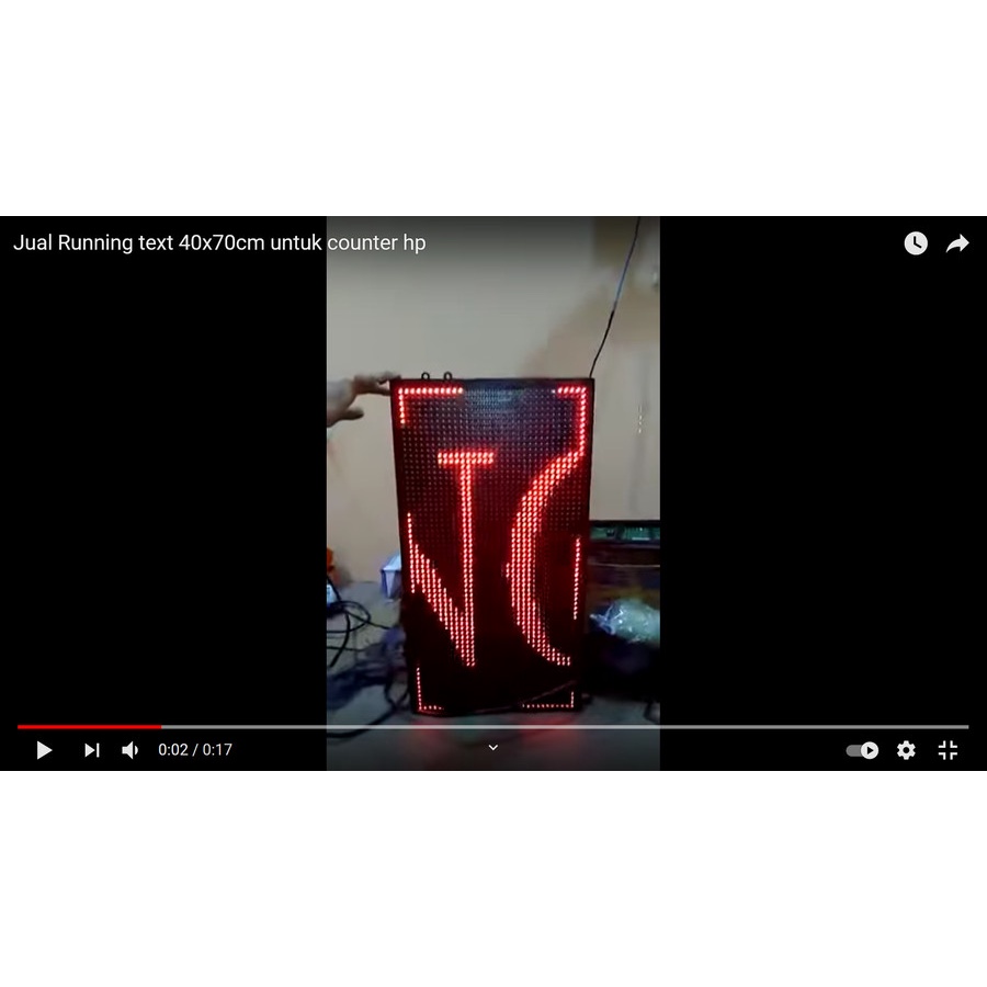 Jual LED Running Text Counter HP 40x70cm WIFI handphone Outdoor berdiri ...