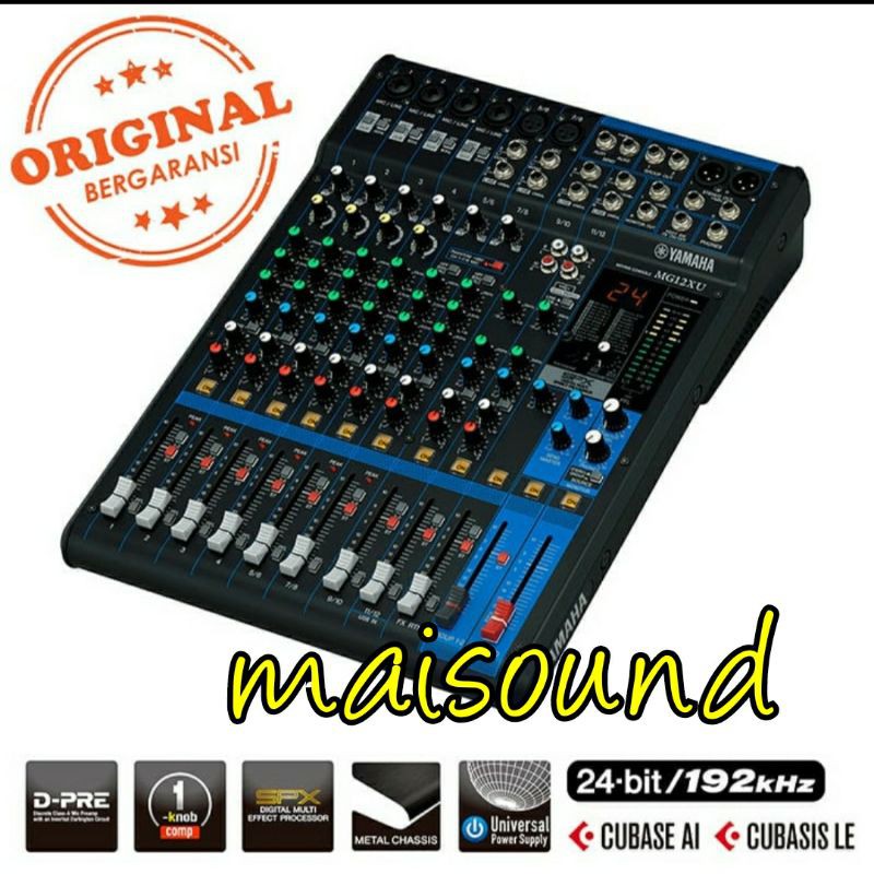 Jual MIXER YAMAHA MG 12XU ORIGINAL YAMAHA MG12XU 12 CHANNEL YAMAHA MG12 ...