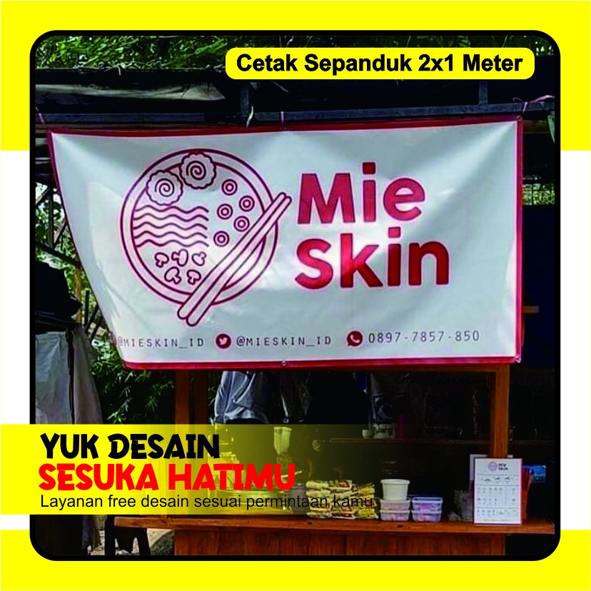 Jual cetak sepanduk 2x1 meter / cetak banner/ spanduk murah/ banner ...