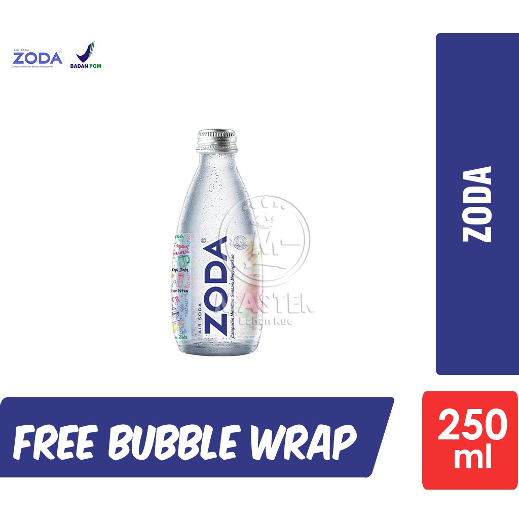 Jual Air soda zoda/ Zoda One way Bottle [Botol Kaca 250ml] | Shopee ...