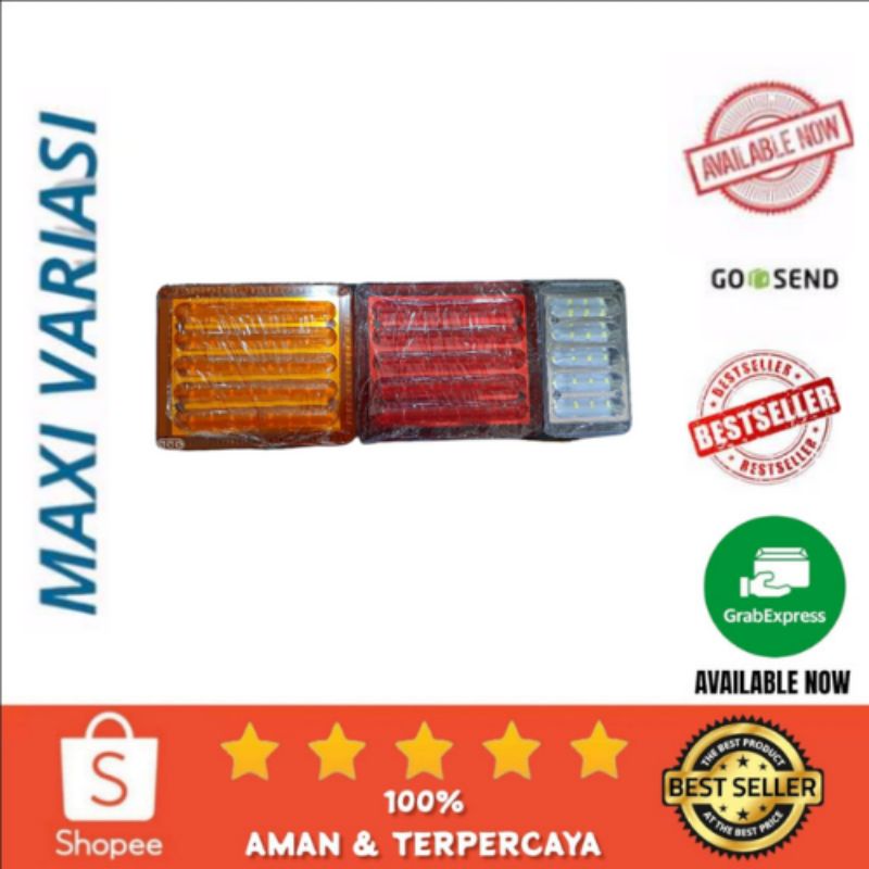 Jual Sepasang Stop Lamp Truck Lampu LED Lt 8D Kotak | Shopee Indonesia