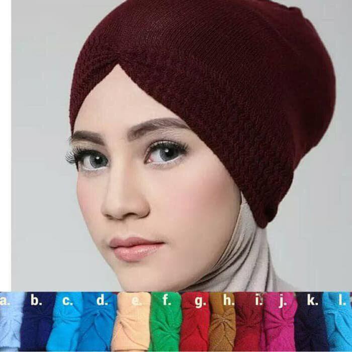 Jual Inner Jilbab / CIPUT KERUT Hijab Anti Pusing Satu Warna | Shopee ...