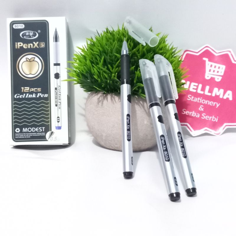Jual PULPEN iPenXs 8010 gel Pen Hitam ( isi 12 pcs ) | Shopee Indonesia