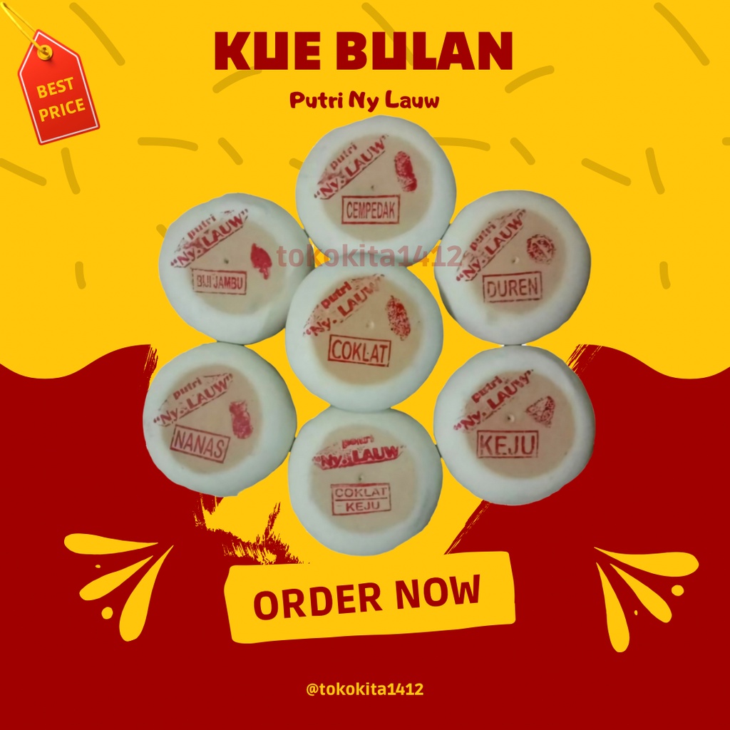 Jual Kue Bulan Putri Ny Lauw Mooncake Tong Jiu Pia Kue Pia Kue Roda ...