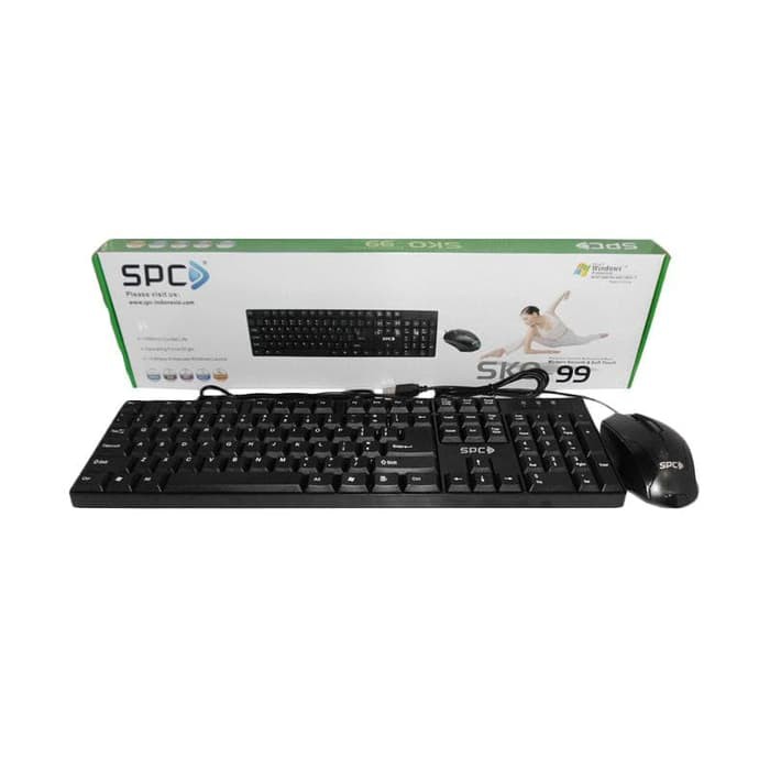 Jual Keyboard Mouse Combo SPC SKO-99 Black | Shopee Indonesia