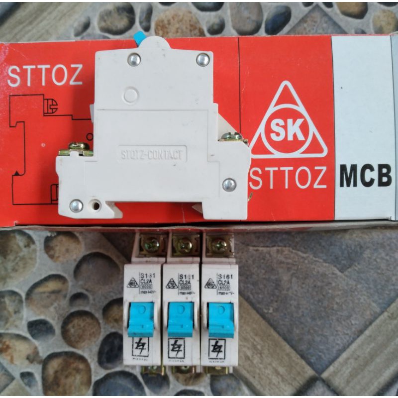 Jual MCB 1 Phase Stotz Kontact STTZ S161 BBC 4A-6A | Shopee Indonesia