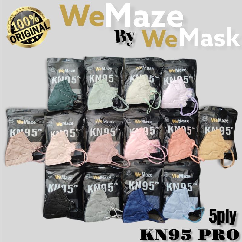 Jual MASKER KN95 PRO WEMASK WEMAZE 5PLY ISI 10 PCS Masker premium ...