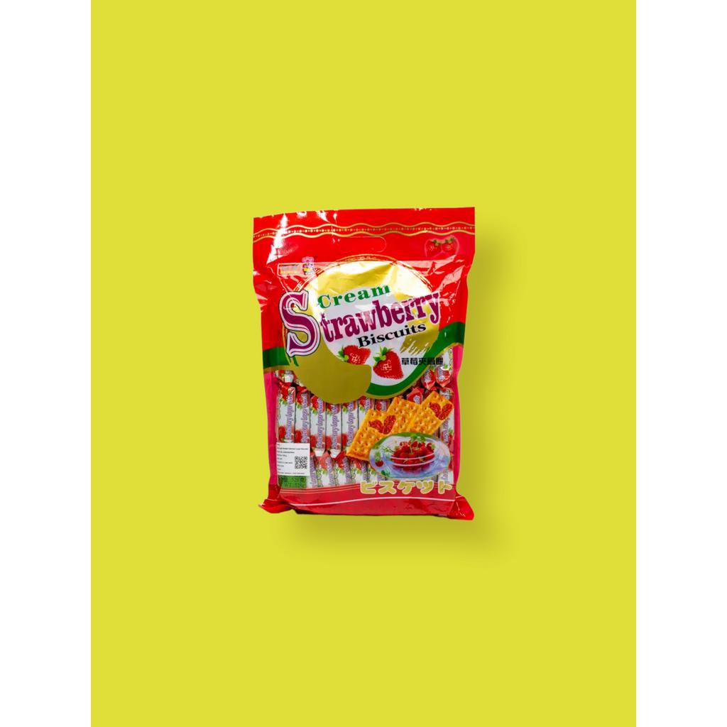 Jual Bairong Cream Strawberry Biscuits | Shopee Indonesia