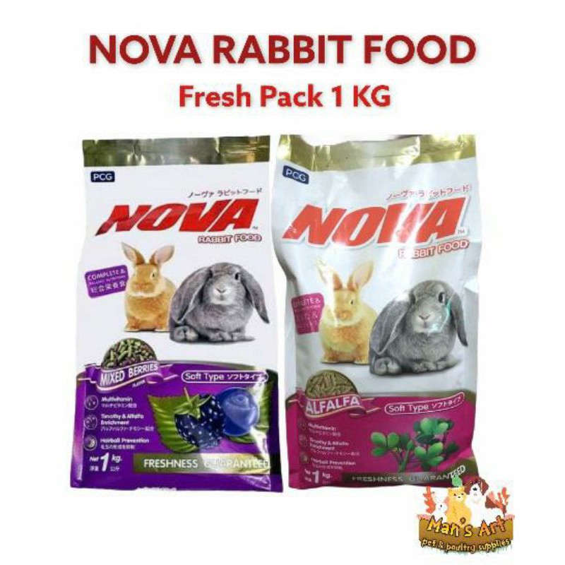 Jual Nova Rabbit Food 1 KG [freshpack] - Makanan Kelinci | Shopee Indonesia