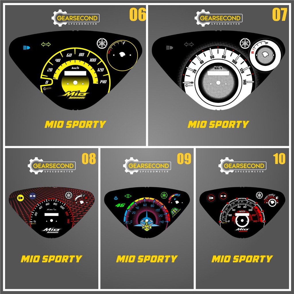 Jual PANEL SPEEDOMETER CUSTOM YAMAHA MIO SPORTY - GEARSECOND BANDUNG ...