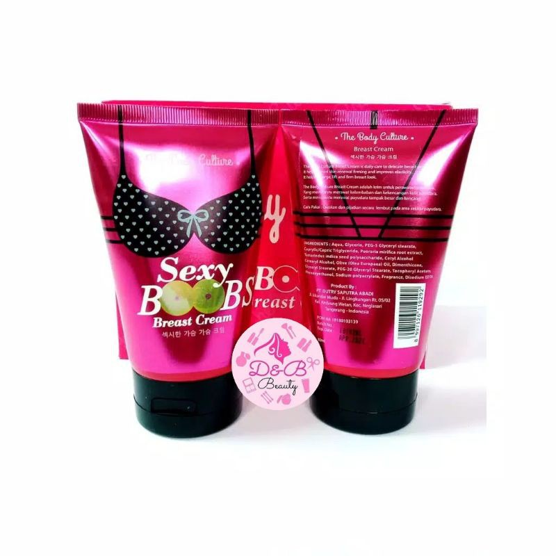 Jual SEXY BOOBS BREAST CREAM THE BODY CULTURE BPOM | Shopee Indonesia