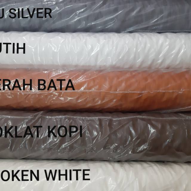 Jual Kain Bahan Katun Popline stretch spandex. 1roll isi 50yards ...