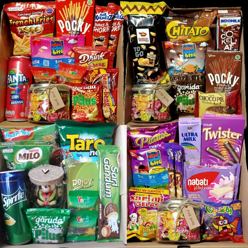 Jual GIFT BOX SNACK + SPECIAL RUSTIC JAR + POLAROID/ HAMPERS/ KADO ...