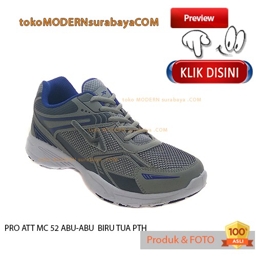 Jual PRO ATT MC 52 ABU-ABU BIRU TUA PUTIH sepatu pria olahraga sneakers kets | Shopee Indonesia