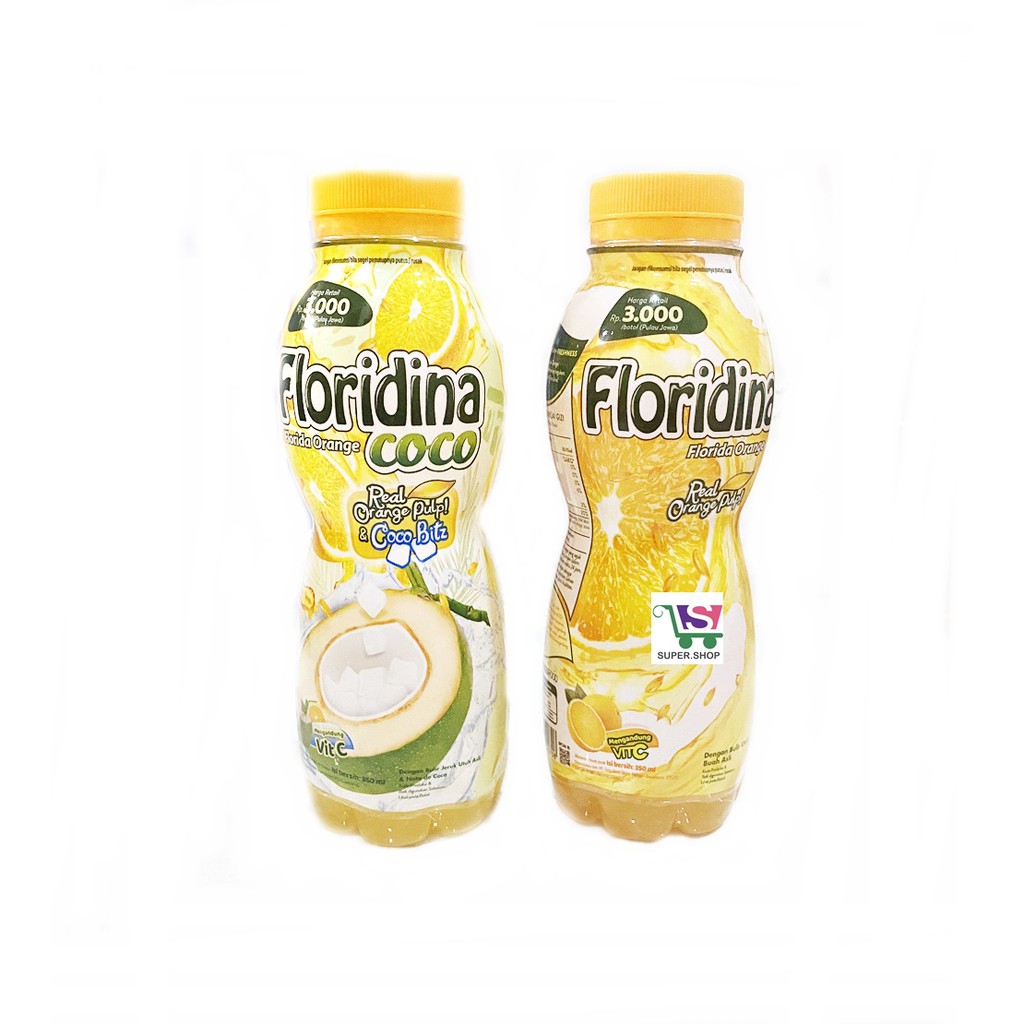 Jual Floridina Florida Orange Minuman Jeruk Botol 350 ML | Shopee Indonesia