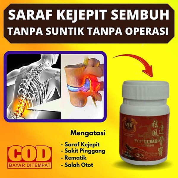 Jual Solusi Tepat Mengatasi Saraf Kejepit (Kecentit), Sakit Pinggang ...