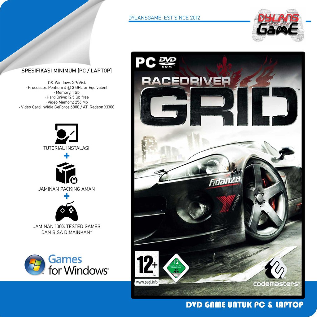 Jual RACE DRIVER GRID PC GAME DVD GAME LAPTOP GAME PC | Shopee Indonesia