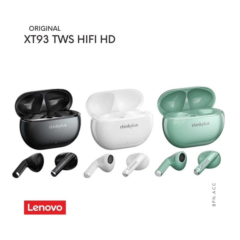 Jual Lenovo Thinkplus XT93 Bluetooth 5.2 Wireless Original | Shopee Indonesia