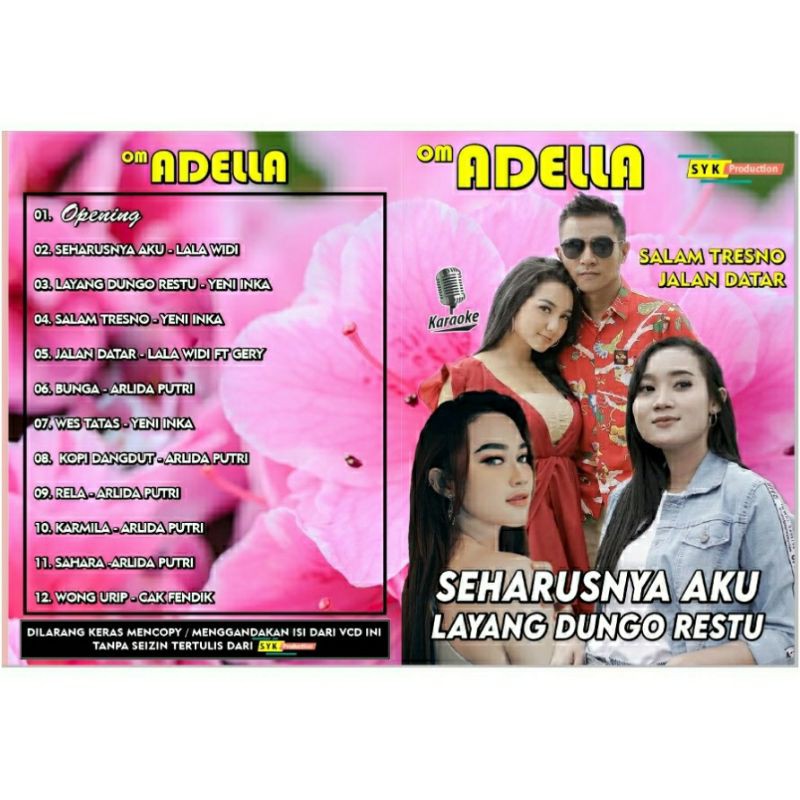 Jual KASET VCD DVD KARAOKE TERBARU DANGDUT KOPLO OM ADELLA SEHARUSNYA AKU | Shopee Indonesia