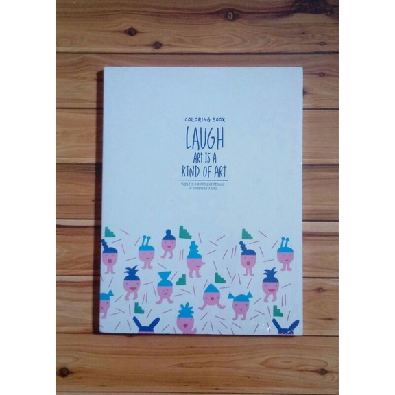 Jual miniso coloring book - laugh - art is a kind of art | Shopee Indonesia