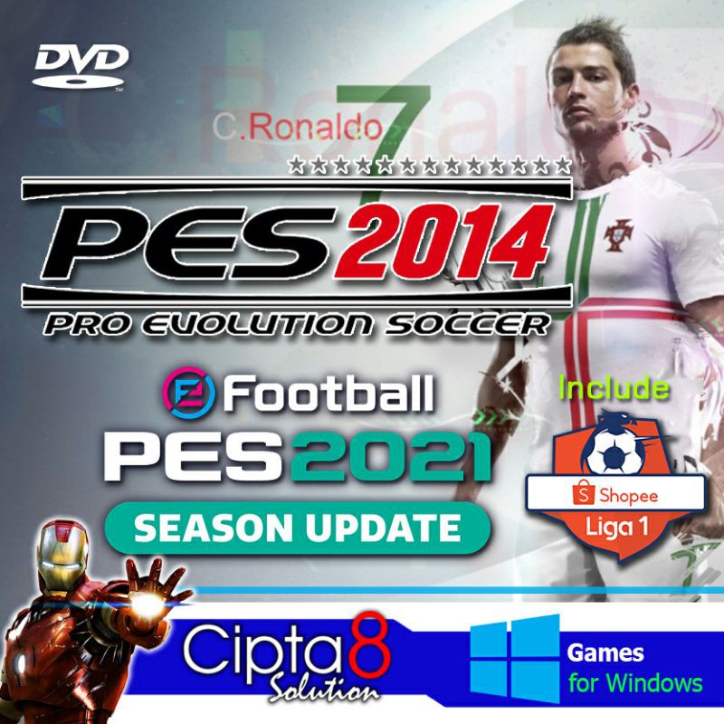 Jual PES 2014 + PATCH SEASON 2021 PRO EVOLUTION SOCCER 2014 - GAME PC ...