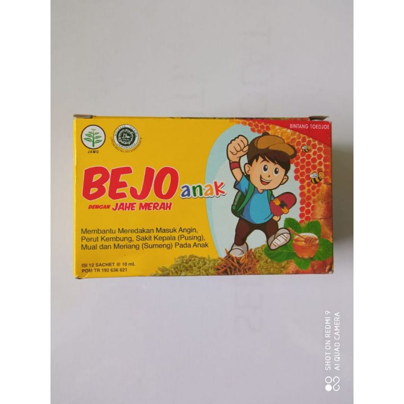 Jual BEJO MASUK ANGIN ANAK 1 BOX ISI 12 PCS | Shopee Indonesia