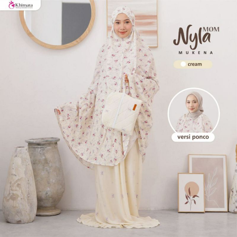 Jual [KHIMARA] Mukena Dewasa NYLA series merk KHIMARA 2in1 potongan | Shopee Indonesia