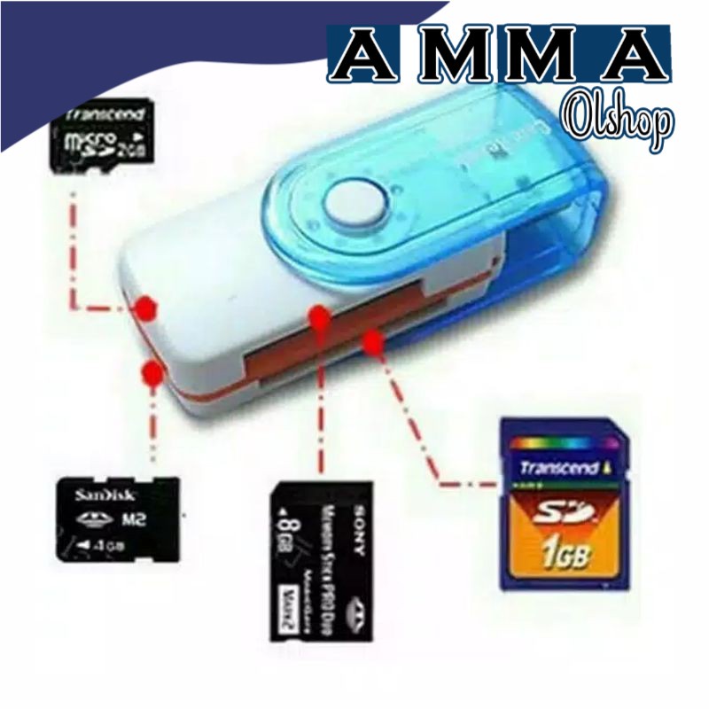 Jual Card Reader All in 1 - 4 Slot Card Reader Putar | LAPTOP ...