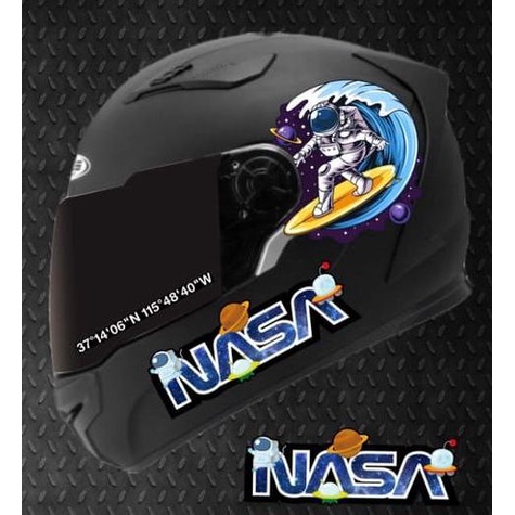 Jual Stiker Helm KYT Leopard Nasa Red Bull Dovi Helmet | Shopee Indonesia