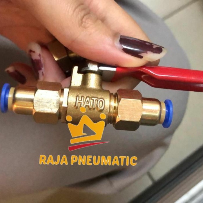 Jual MINI BALL VALVE ANGIN 1/4 LENGKAP NEPEL SAMBUNG KESELANG 8MM ...