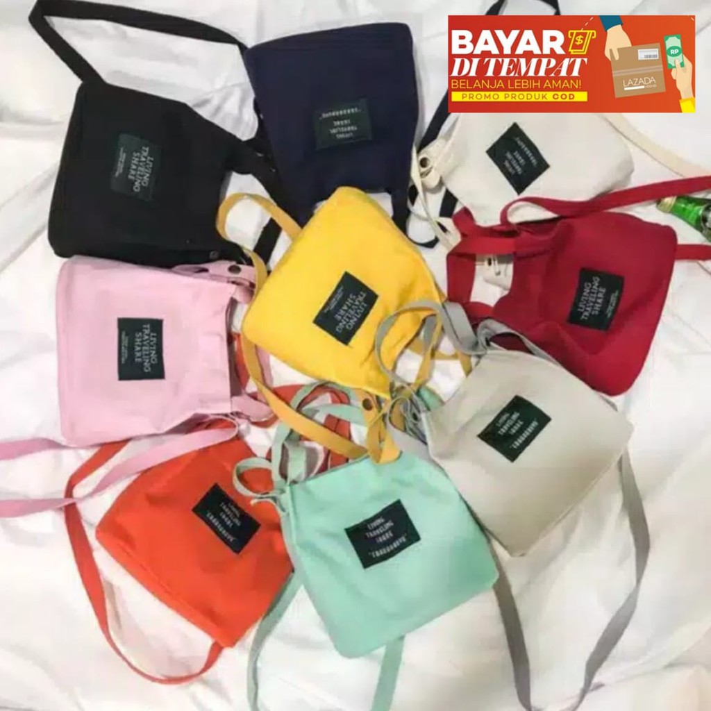 Jual {Free Ongkir} TAS KANVAS MINI / TOTEBAG KANVAS MINI / TOTEBAG MINI ...