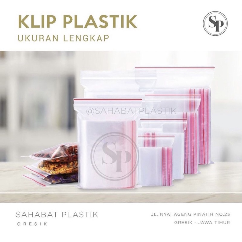 Jual PLASTIK KLIP UNTUK KERTAS 30x20 / 24x16 ZIPPER LOCK SURAT / KERTAS ...