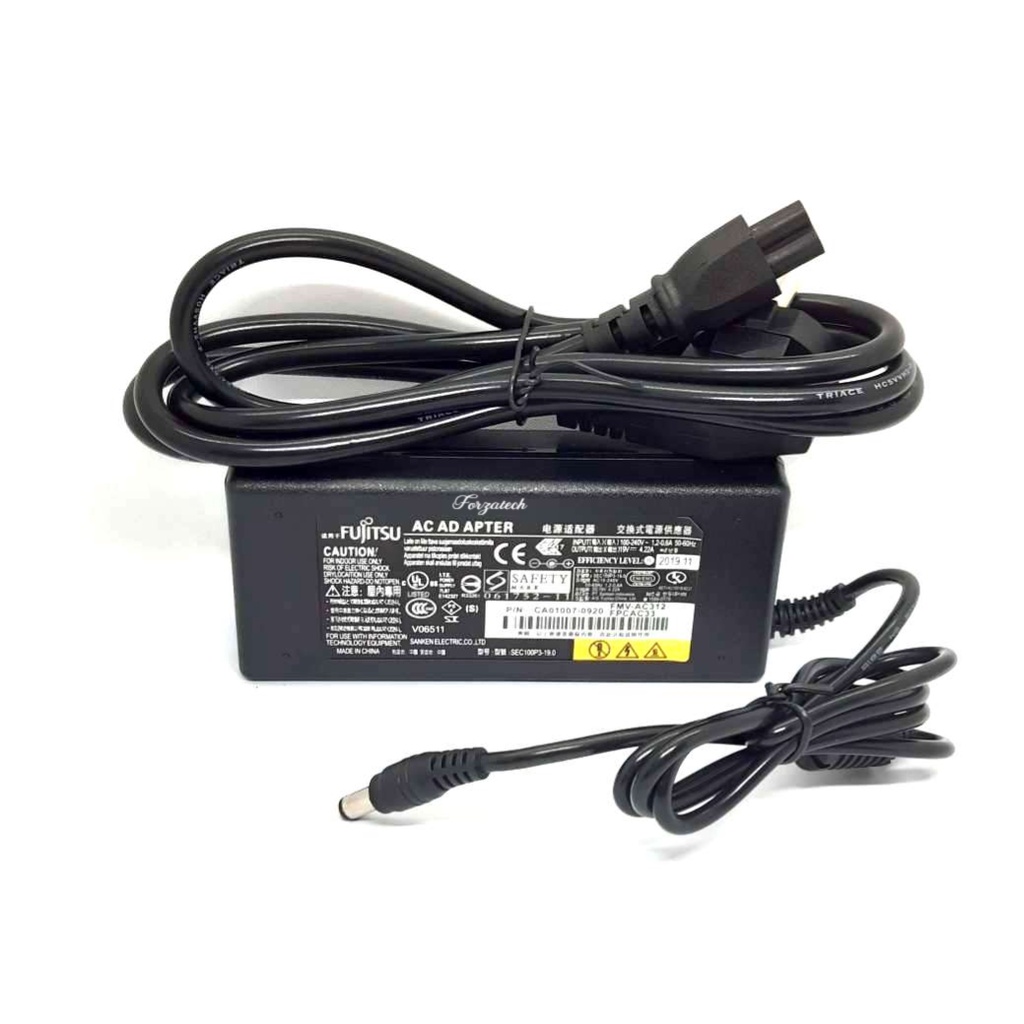 Jual Adaptor FUJITSU 19V 4.22A (5.5*2.5mm) 80W CP311808-01, FPCAX50, CP145081-01, FPCAC33, FMV ...