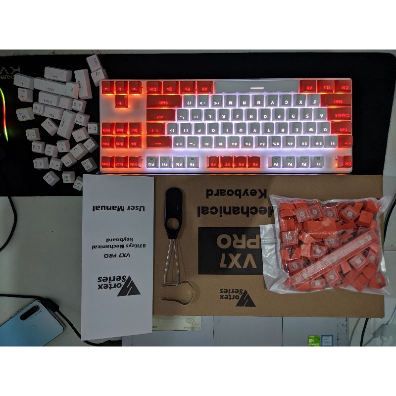Jual Keyboard Mechanical RGB Vortex VX7 Pro | Shopee Indonesia